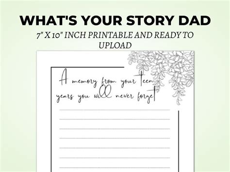 What S Your Story Dad A Father S Guided Journal