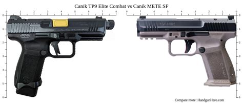 Canik Tp9 Elite Combat Vs Canik Mete Sf Size Comparison Handgun Hero