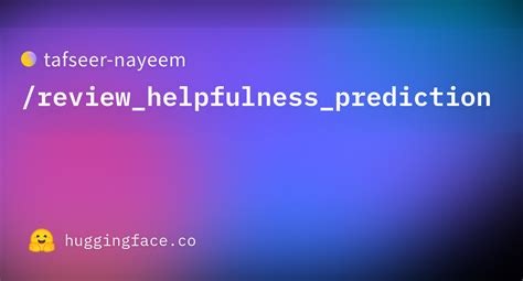 Tafseer Nayeemreviewhelpfulnessprediction · Datasets At Hugging Face