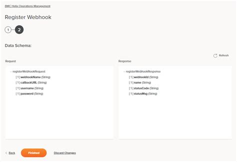 bmc helix operations management register webhook activity