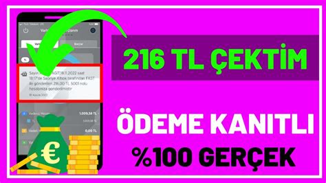 216 TL PARA ÇEKTİM ÖDEME KANITLI İnternetten Para Kazanma 2022