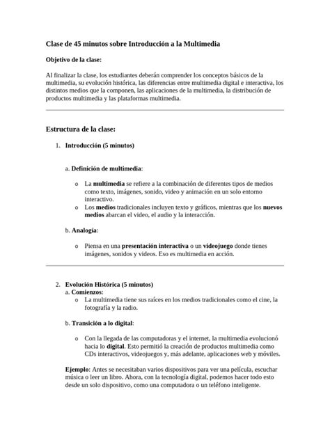 Unidad 1 Introduccion A La Multimedia Pdf Multimedia Software De