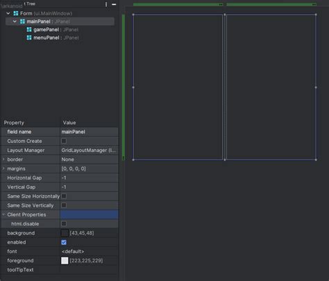 Mainwindow Arkanoid Unitec