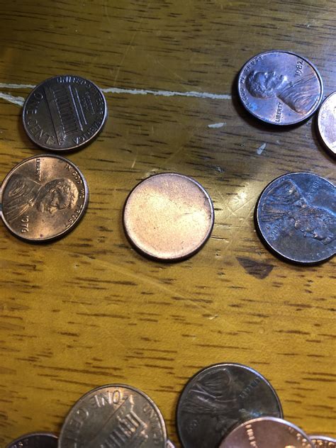 Found A Completely Blank Penny While Role Searching Are They Rare R