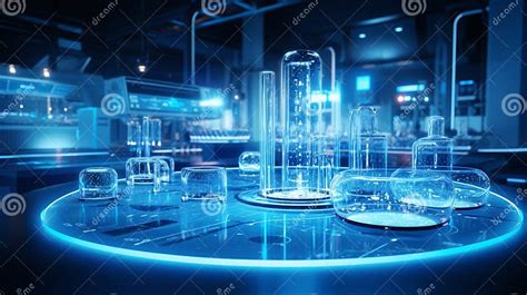 Modern Hi Tech Laboratory Science Stock Illustration Illustration Of