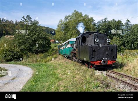 Steam Train Passing Through Rural Transylvania Romania Transylvania