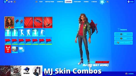 Mj No Way Home Skin Combos Fortnite Battle Royale Youtube