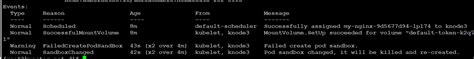 Failed Create Pod Sandbox Error Syncing Pod Pod Sandbox Changed It