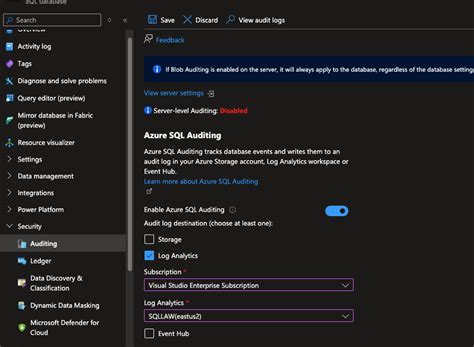Capturing Errors And Auditing In Azure Sql Db Sqlkitty