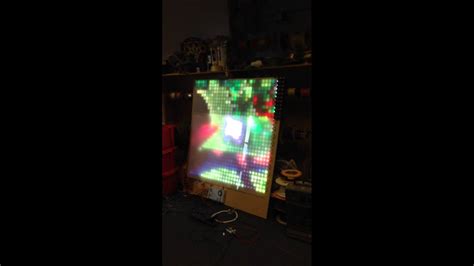 large led board with fadecandy playing video youtube