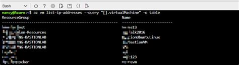 Azure Cli Command To Display Instance Name And Resource Group Stack