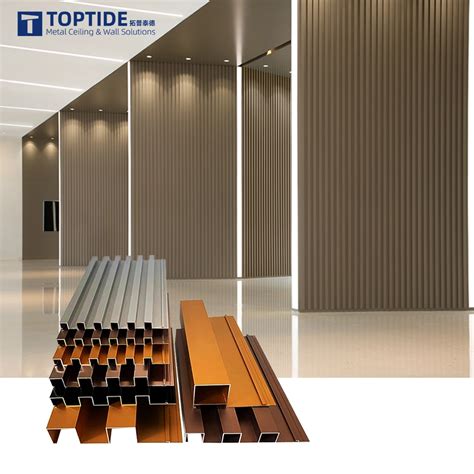 Morden Metal Cladding Fireproof Corrugated Aluminum Wall Panel For