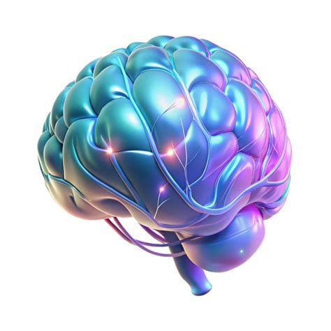 Beautiful Inspired Holographic Projection Of A Human Brain Neural