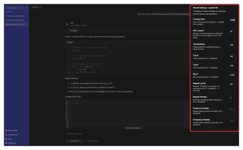 Jan Desktop Model Parameters