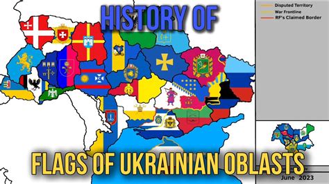 History Of Flags Of Ukrainian Oblasts August 1991 June 2023 Youtube