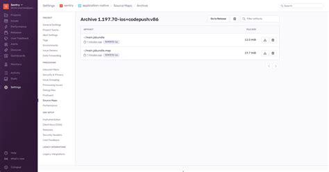 correct way to deploy reactnative codepush hermes to sentry · issue