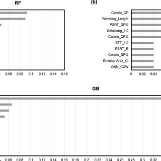 Top Most Important Features Ranked From High To Low By Classifier