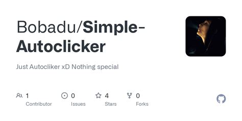 GitHub Bobadu Simple Autoclicker Just Autocliker XD Nothing Special