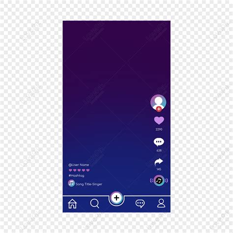 소셜 미디어 일러스트 블루 비브라토 인터페이스사회적인카드 Png 일러스트 무료 다운로드 Lovepik