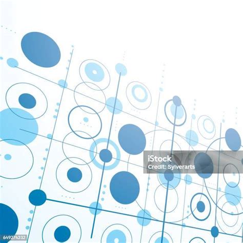 바우하우스 미술 차원 구성 동아리와 그리드 관점 블루 모듈형 벡터 벽지 레트로 스타일 패턴 책자 표지 템플릿으로 사용 하기 위해 그래픽 배경 0명에 대한 스톡 벡터 아트 및