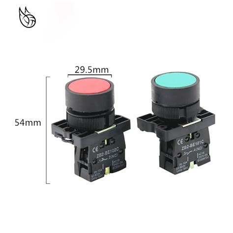 Self Reset Button Switch 22mm Start Stop Button Xb2 Flat Touch Switch