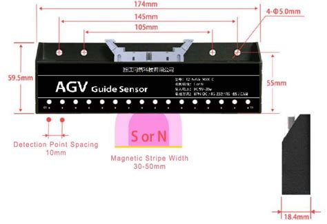 2021 New Agv Magnetic Sensor Magnetic Guide Sensor Use With Magnetic Tape For Agv Buy Wireless