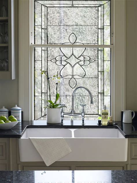 Geometrical Clear Stained Glass Self Adhesive Window Privacy Film