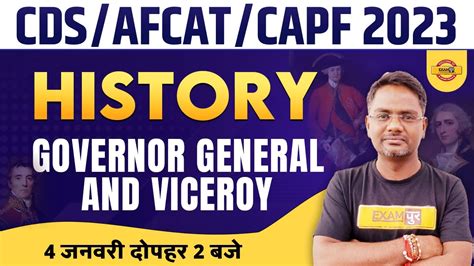 Indian History For CDS AFCAT 1 2023 CAPF 2023 Governor General And