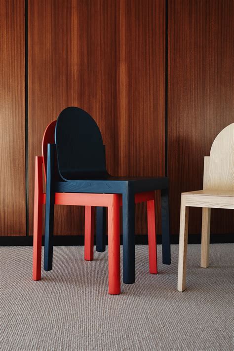 Stine Aas Designs Stackable Wooden Chair Cleo Reminiscent Of Classical