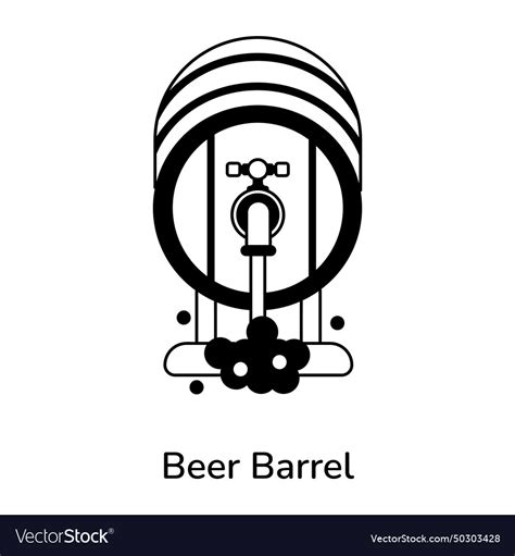 Beer Barrel Royalty Free Vector Image Vectorstock