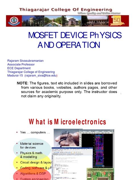 Solid State Device Modeling Pdf Mosfet Computer Engineering