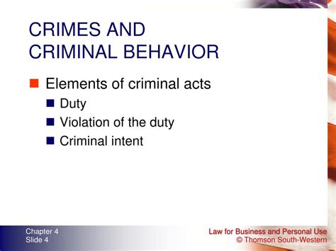 Ppt Chapter 4 Criminal Law And Procedure Powerpoint Presentation