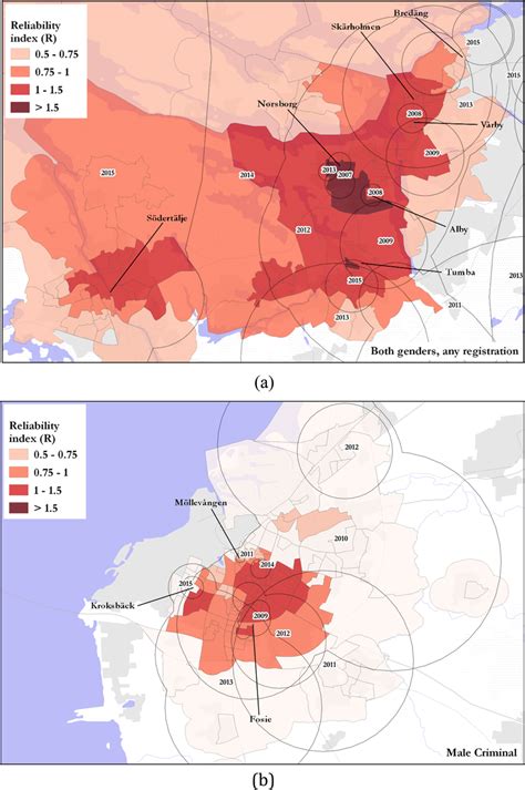 Spatio Temporal Pattern Of Core Clusters In A South West Stockholm