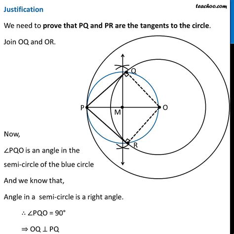 Question 2 Construct A Tangent To Circle Of Radius 4 Cm From Point