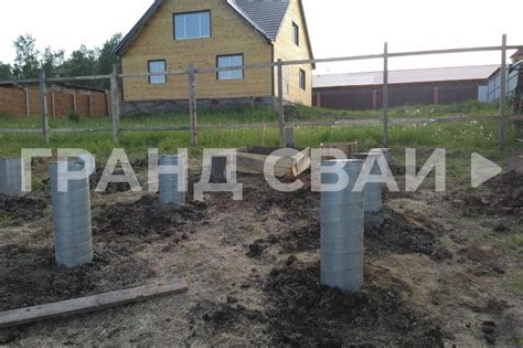 Буронабивные сваи: технология устройства фундамента из бнс в ...