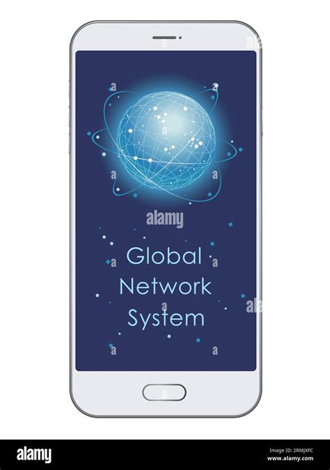 Global Communication Network System Concept Vector Illustration