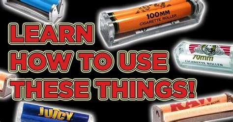 Rolling Machine Instructions How To Use A Joint Roller