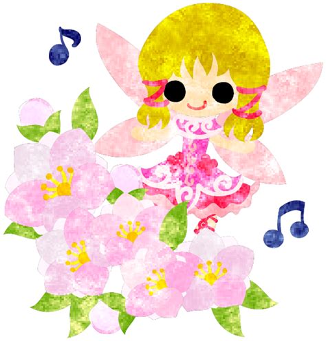 Atelier Bw — フリーのイラスト素材「花の妖精のイラスト」 Free Illustration 妖精のイラスト