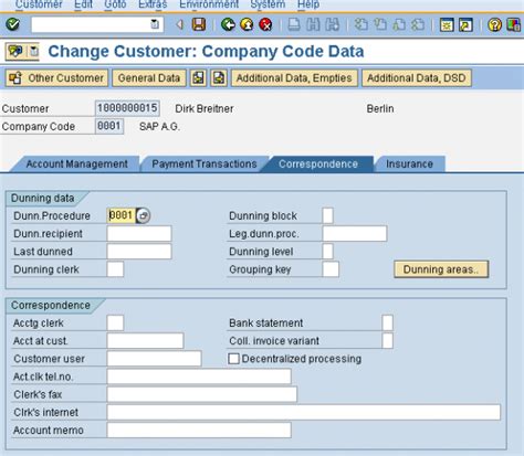 Dunning Letters In Sap