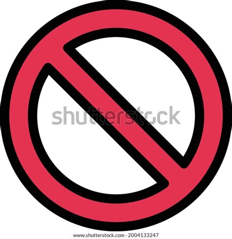 Stop Vector Color Line Icon Stock Vector (Royalty Free) 2004133247 ...