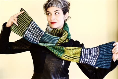 Modular 2 Color Brioche Scarf PDF Knitting Pattern