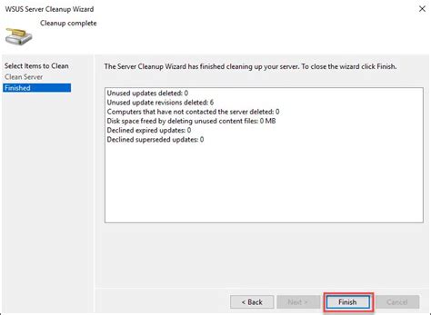 Using The Wsus Server Cleanup Wizard
