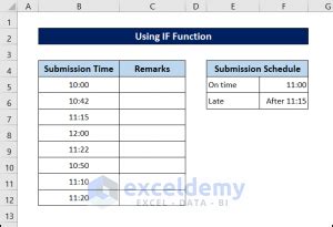 Excel If Time Is Between Range Then Return Value ExcelDemy