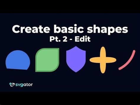 Creating Basic Shapes Svgator Svgator Youtube Basic Shapes
