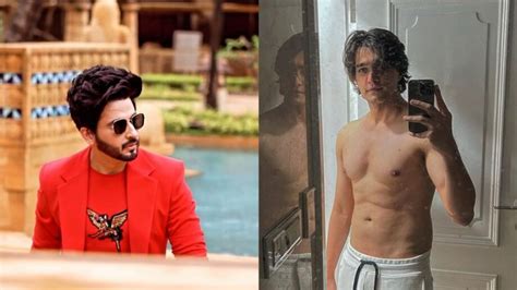 Tv Hunks Insta Swag Dheeraj Dhoopar Does Swagger Ramp Walk In Red Blazer Mohsin Khan Goes