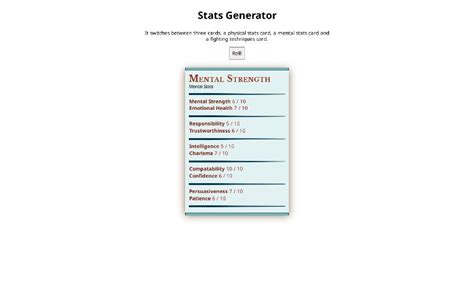 Stats Generator