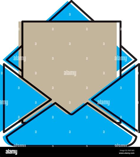 Mail Envelope Isolated Icon Vector Illustration Design Stock Vector