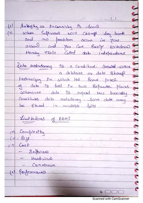 SOLUTION Database Management System Notes Studypool