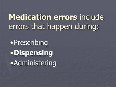 PPT Common Dispensing Errors Experienced In Clinical Settings PowerPoint Presentation ID