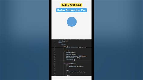 Pulse Animation Css Htmlcss Cssanimation Coding Frontenddevelopment